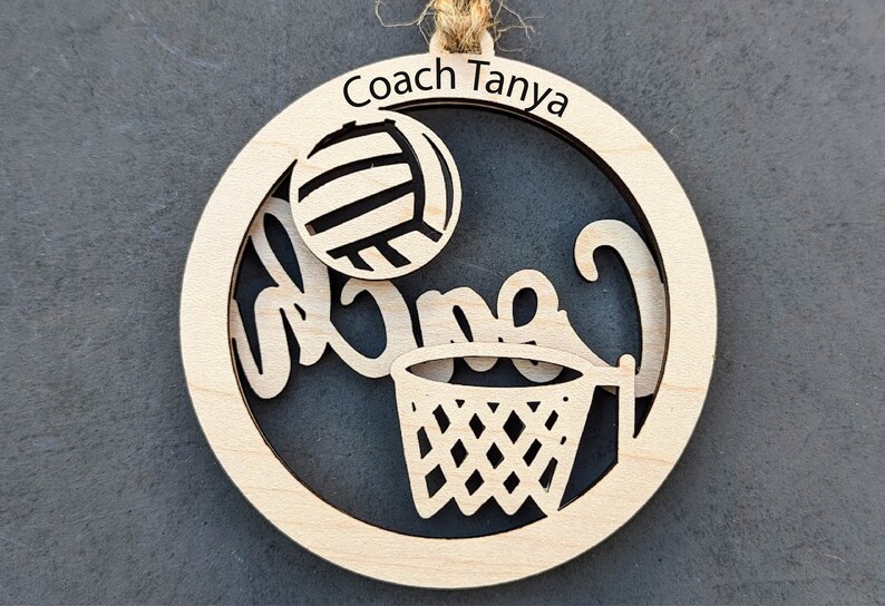 Netball Svg, Gift for Netball Coach. Ornament or Car Charm Svg, Can Be ...