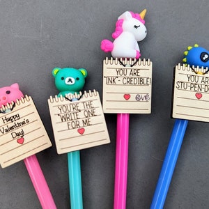 Classroom Valentine Svg, Pen or Pencil Tag Digital File, Quick Easy ...