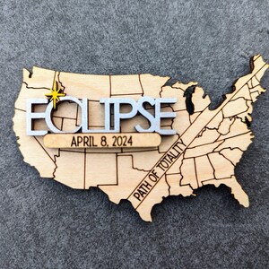 2024 Solar Eclipse Souvenir SVG, United States Path of Totality DIGITAL ...