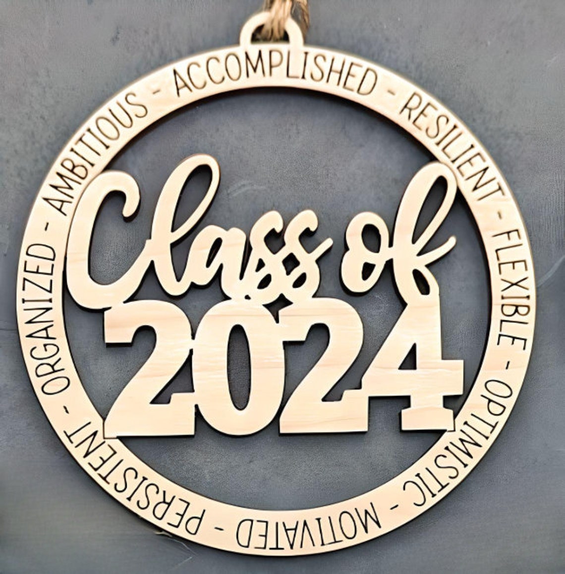Class of 2024 Svg - Graduation Ornament or Car Charm - Gift for 2024 ...