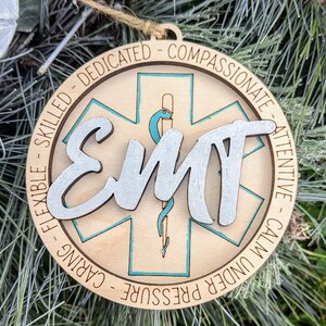 EMT Svg, Ornament File, Gift for Emergency Medical Technician, Car ...