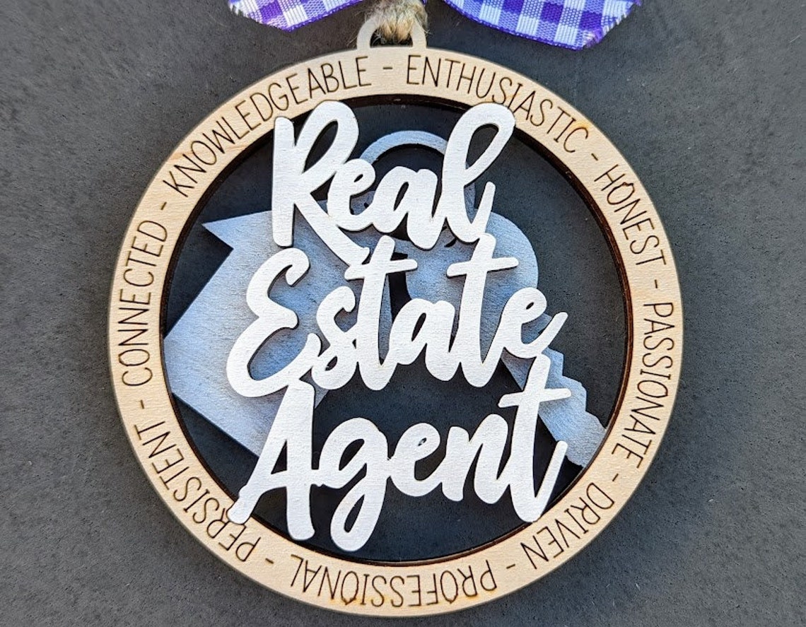 Real Estate Agent Svg Glowforge Svg Gift for Realtor Car - Etsy