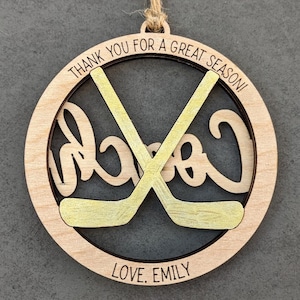 Hockey Svg, Gift for Hockey Team Manager, Ornament or Car Charm Svg ...