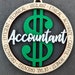 Accountant Svg, Gift for CPA Tax Accountant, Ornament or Car Charm Svg ...