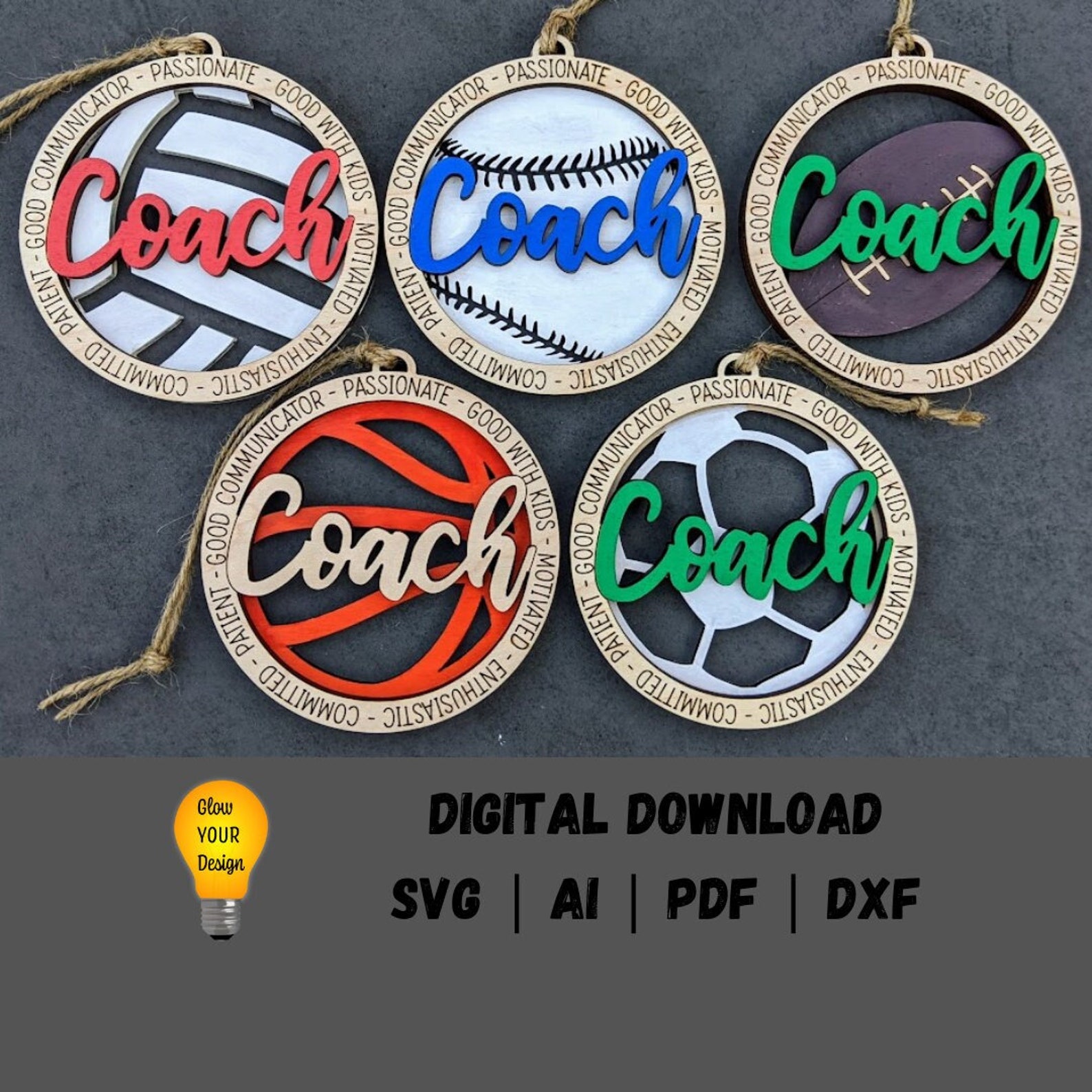 Sports Svg Bundle, Coach Gift Svg Including Baseball, Basketball ...
