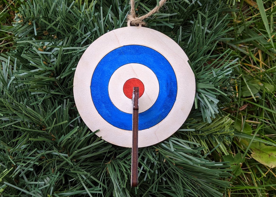 Axe Throwing Ornament Svg Target and Ax Svg Axe Thrower Gift | Etsy