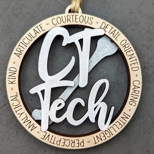 CT Tech Svg, Ornament or Car Charm Digital File, Medical Worker Svg ...