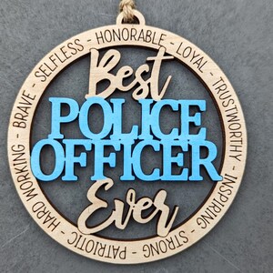 Police Officer Svg, Ornament File, Gift for Policeman or Policewoman ...