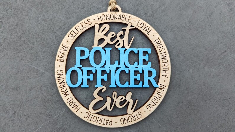 Police Officer Svg, Ornament File, Gift for Policeman or Policewoman ...