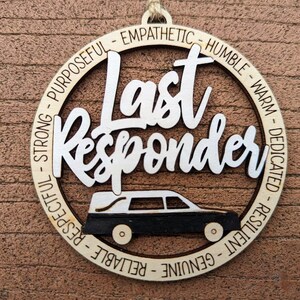 Last Responder Svg, Ornament Digital File, Coroner, Funeral Director ...