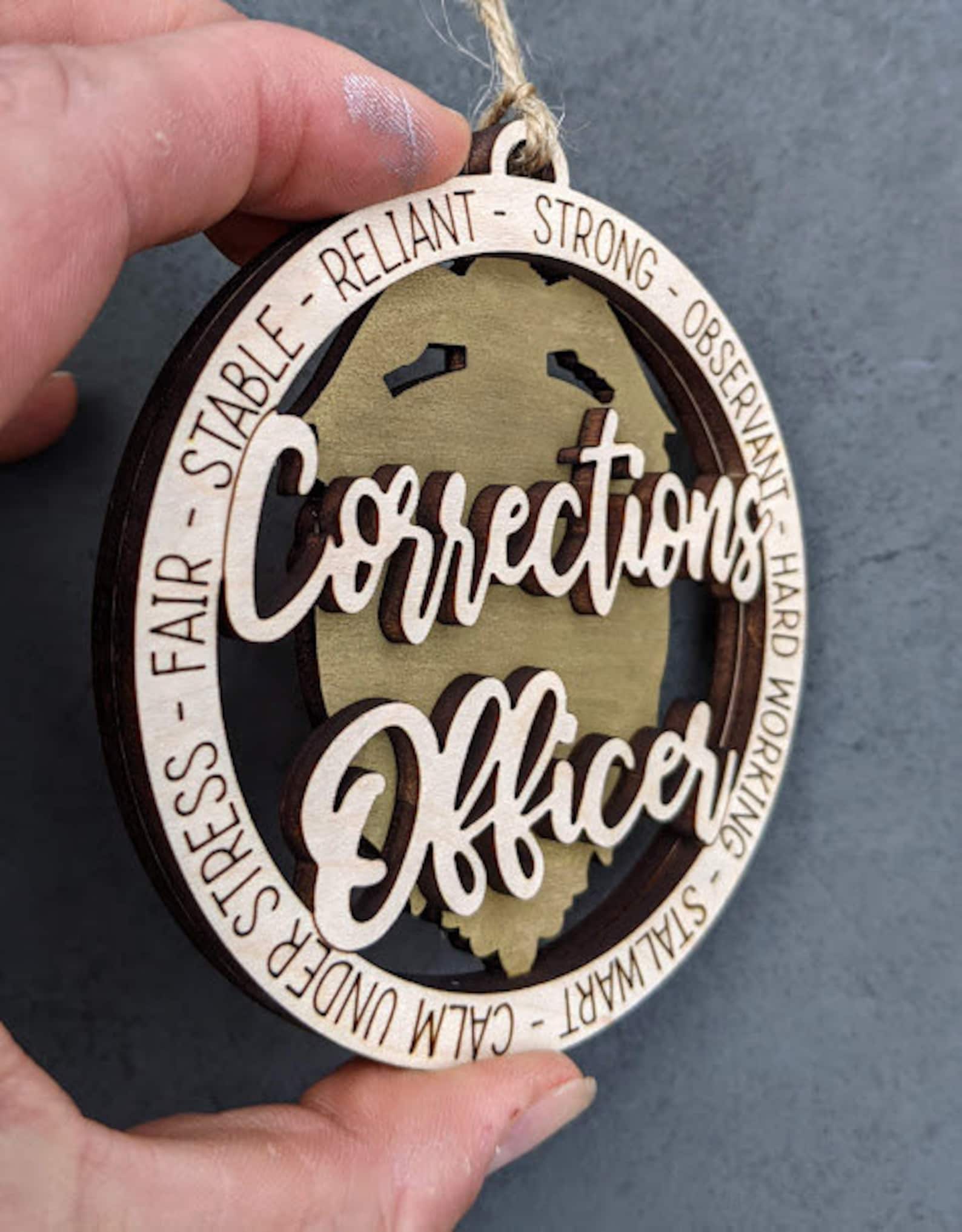 Corrections Officer Svg, Thin Grey Line Ornament for Corrections/jail ...