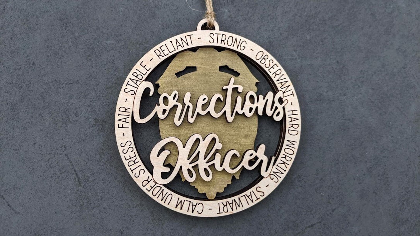 Corrections Officer Svg, Thin Grey Line Ornament for Corrections/jail ...