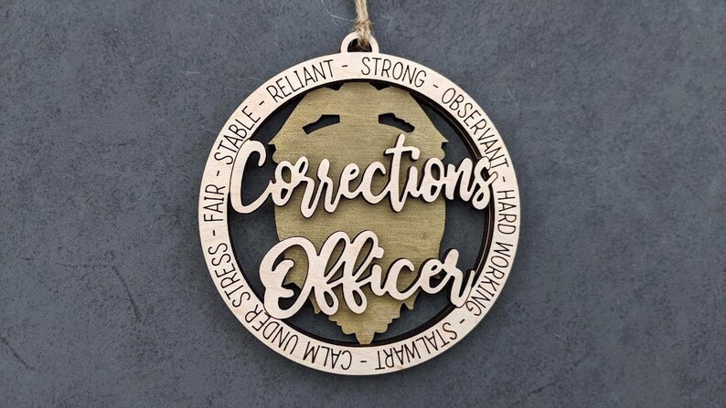 Corrections Officer Svg, Thin Grey Line Ornament for Corrections/jail ...