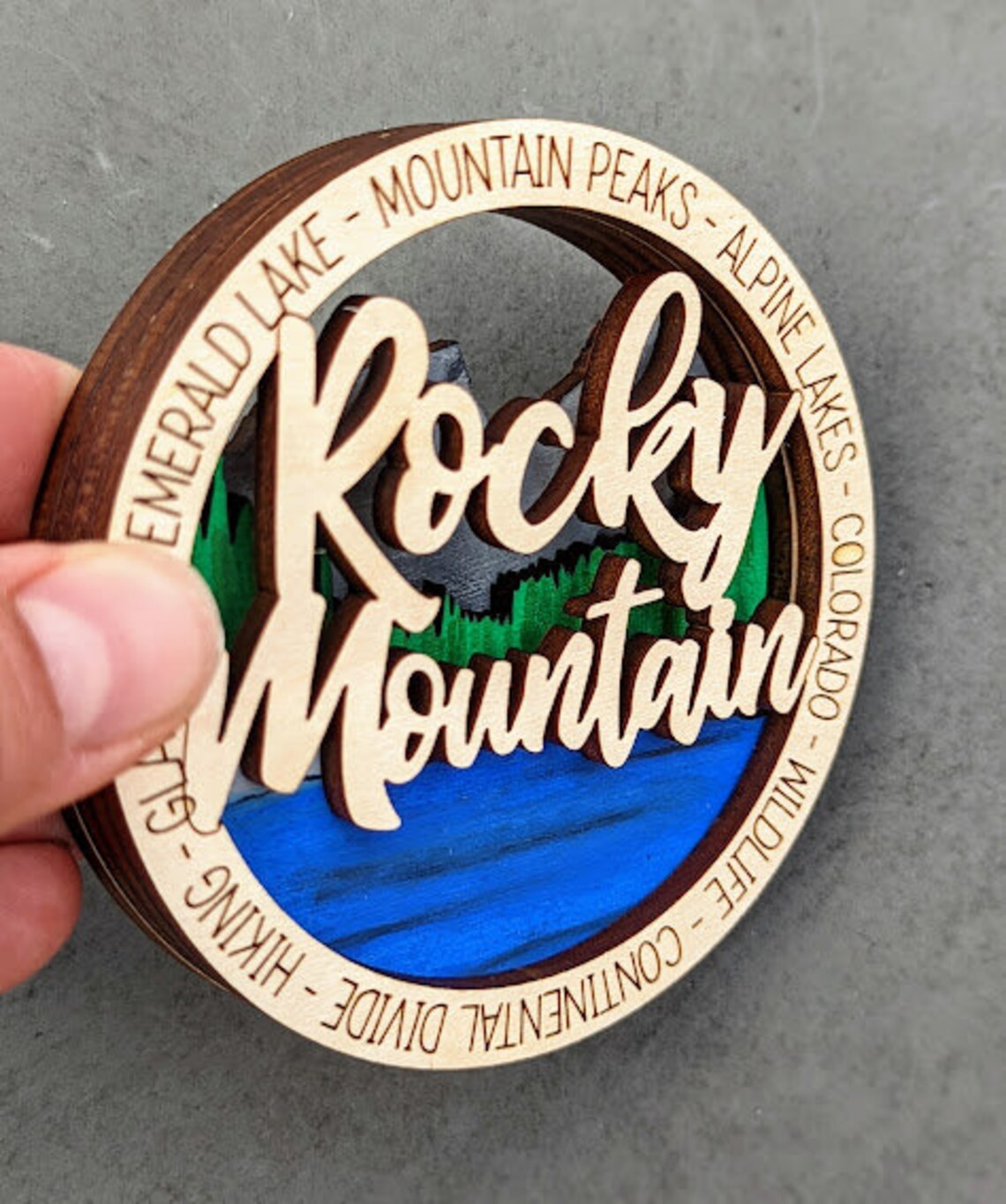 Rocky Mountain Svg U.S. National Park Wall Hanging Digital - Etsy