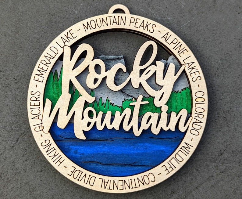Rocky Mountain Svg U.S. National Park Wall Hanging Digital - Etsy