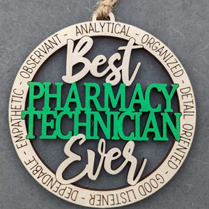 Pharmacy Technician Svg, Best Pharmacy Tech Ever DIGITAL FILE, Ornament ...