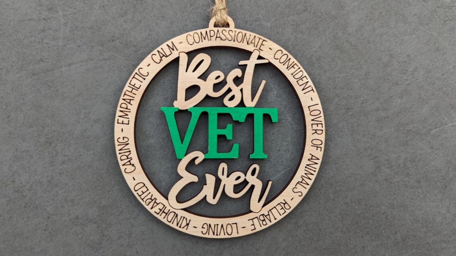 Veterinarian Ornament Svg, Best Vet Ever Digital File, Car Charm Svg ...