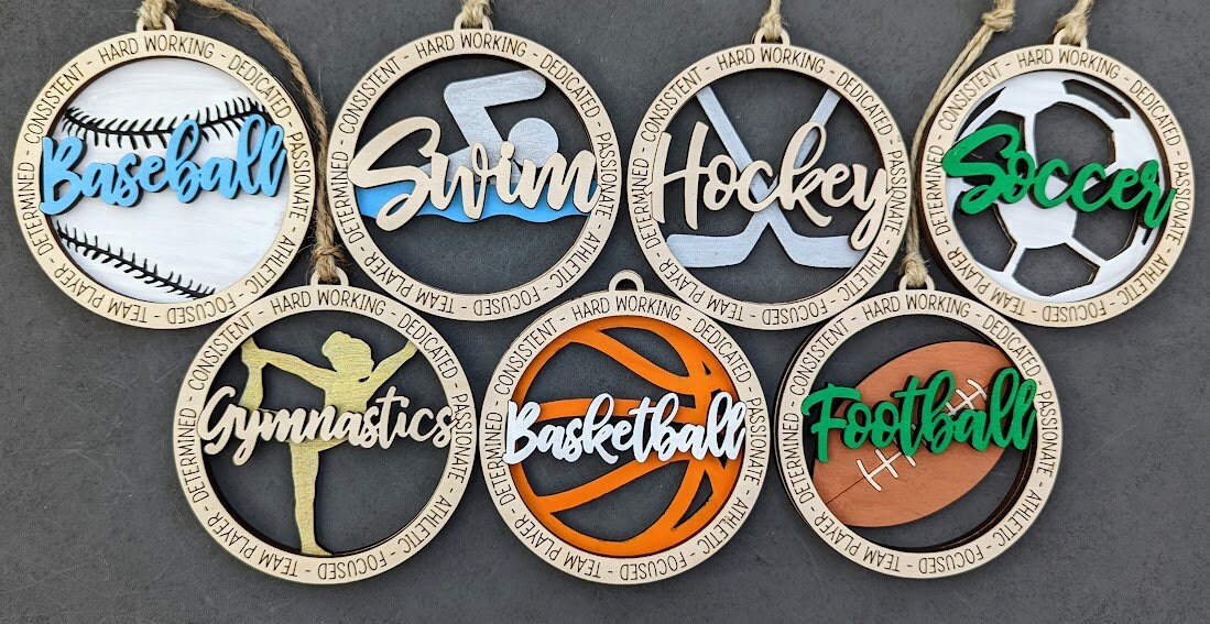 Sports Svg Bundle, Athlete Gift DIGITAL FILE With 7 Sports - Incl ...