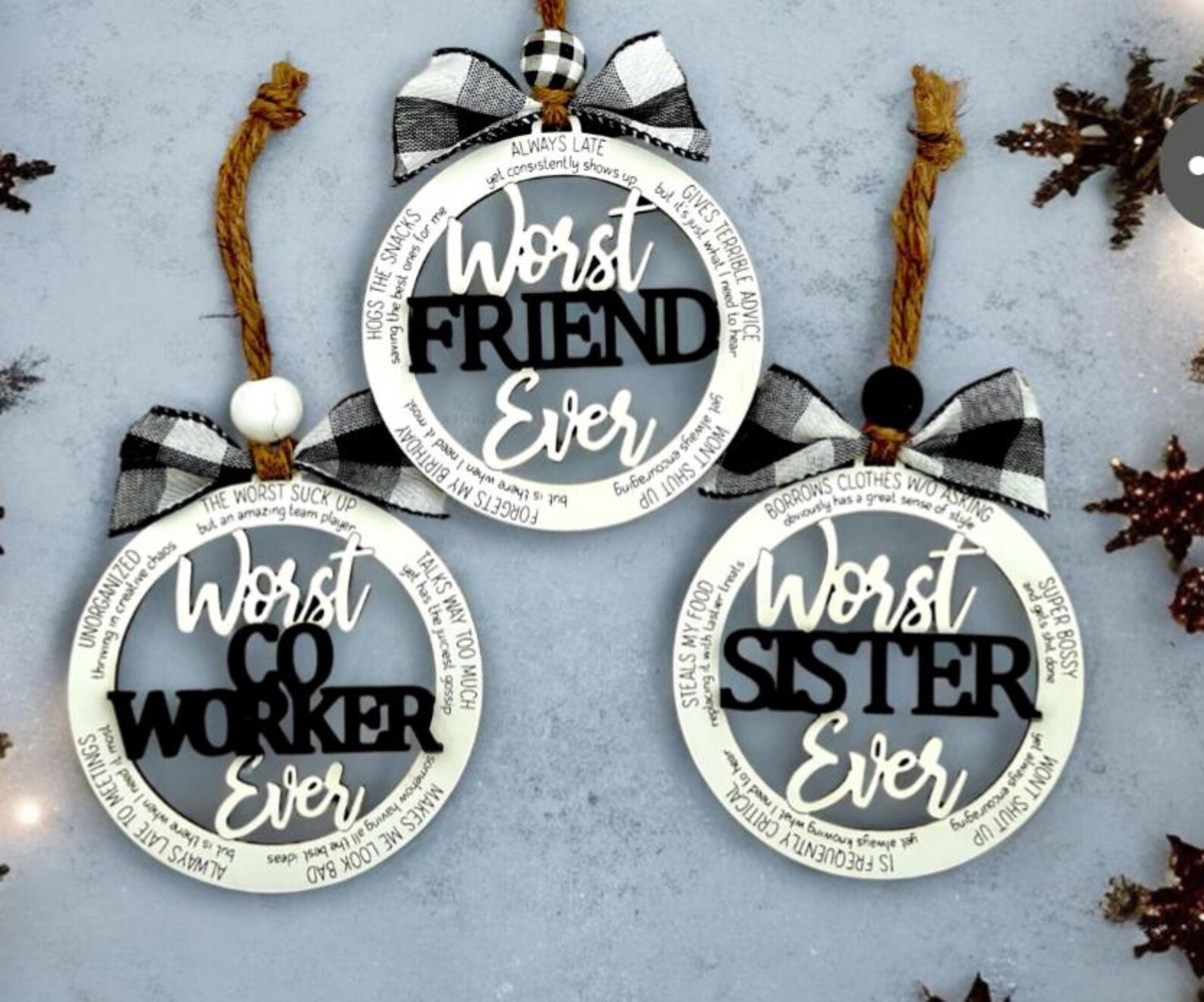 Worst Ever Bundle Svg, Worst Sister Coworker Friend Digital File, Fun ...