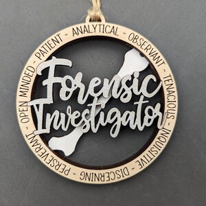 Forensic Investigator Svg, CSI Ornament or Car Charm Svg - Several ...