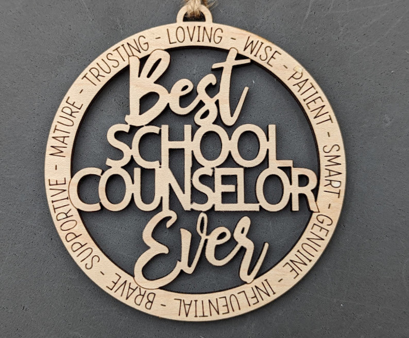 School Counselor Svg, Best School Counselor Ever Digital File, Ornament ...