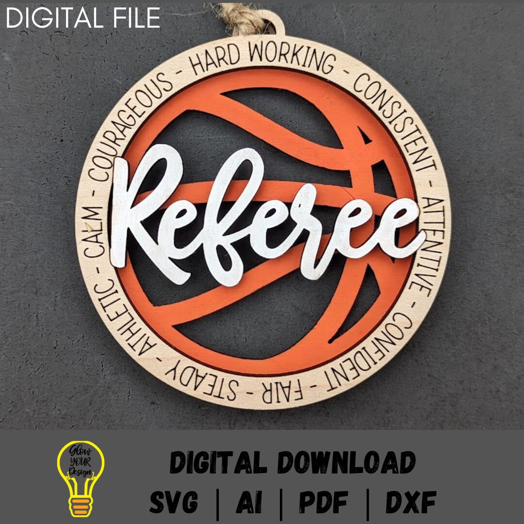 Basketball Svg Gift for Basketball Referee Sports Ornament - Etsy