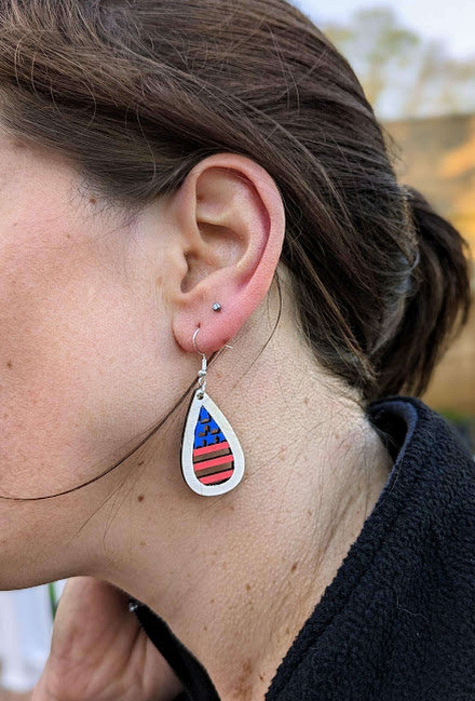 4th of July Earring SVG Bundle, Set of 5 Patriotic Earrings Digital ...