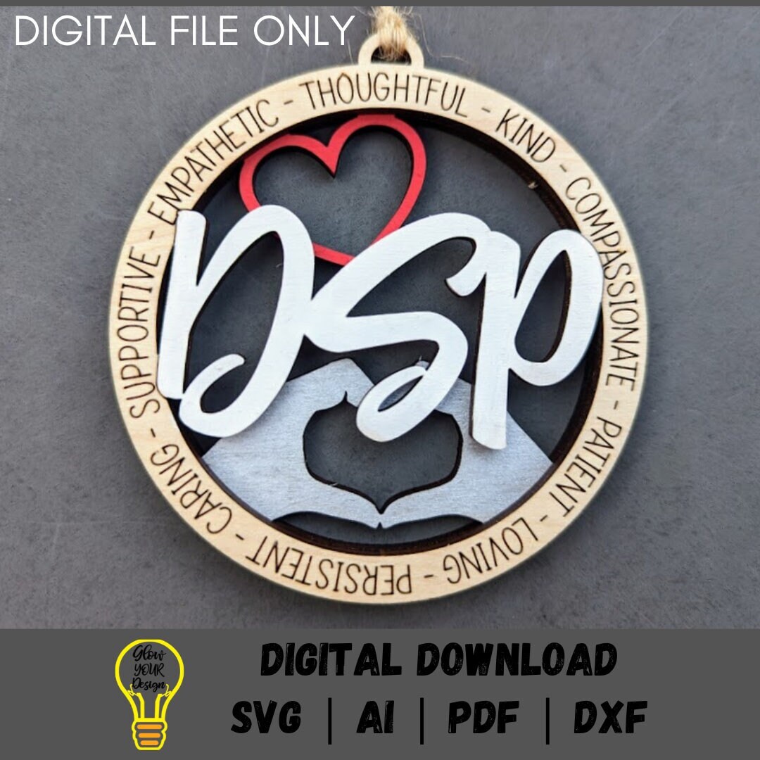DSP Svg, Direct Support Professional Digital Download, Car Charm or ...