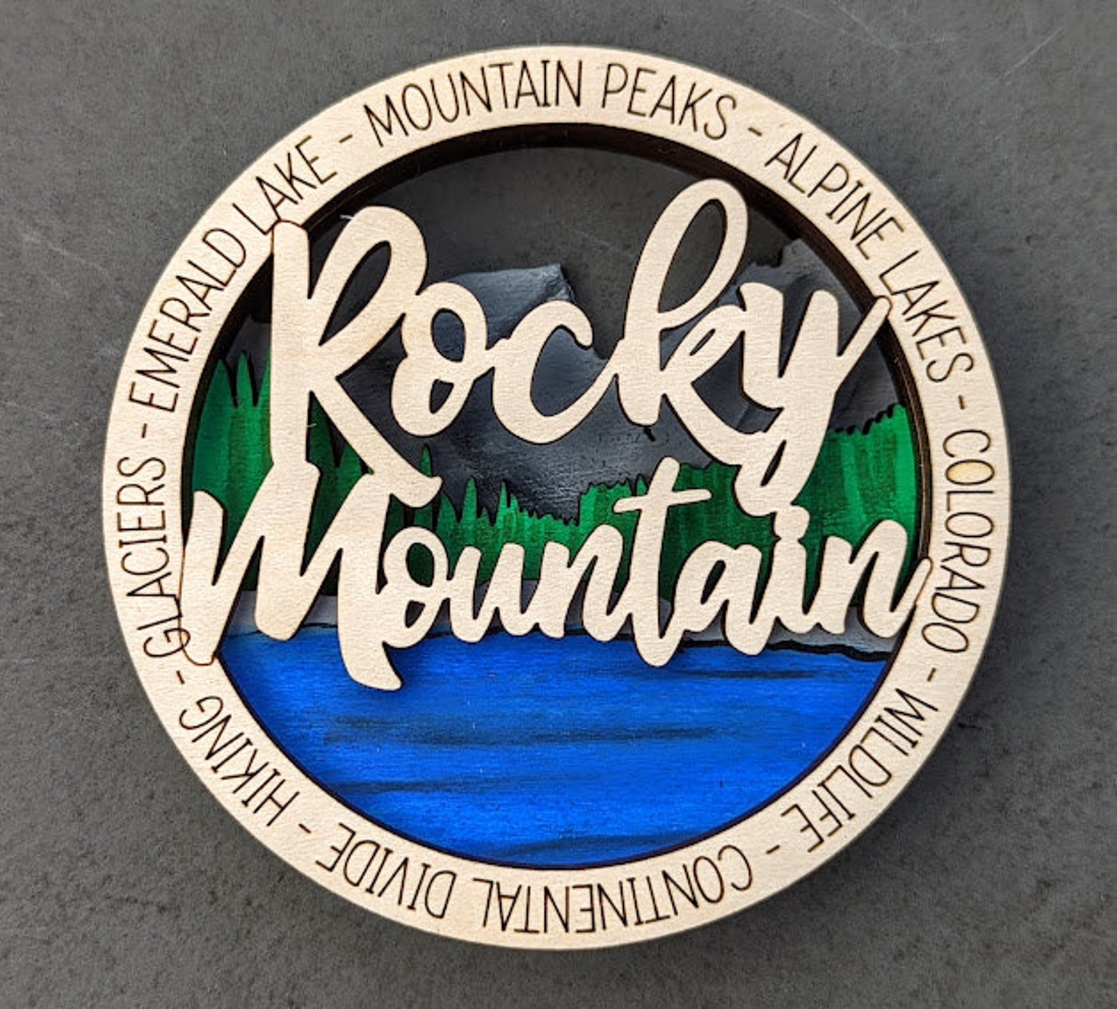 Rocky Mountain Svg U.S. National Park Wall Hanging Digital - Etsy