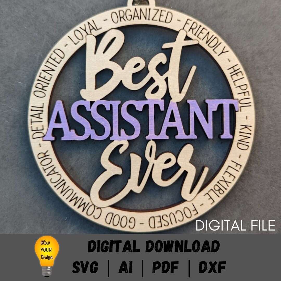 Assistant Gift Svg, Best Assistant Ever Digital File, Secretary ...