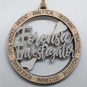 Forensic Investigator Svg, CSI Ornament or Car Charm Svg - Several ...