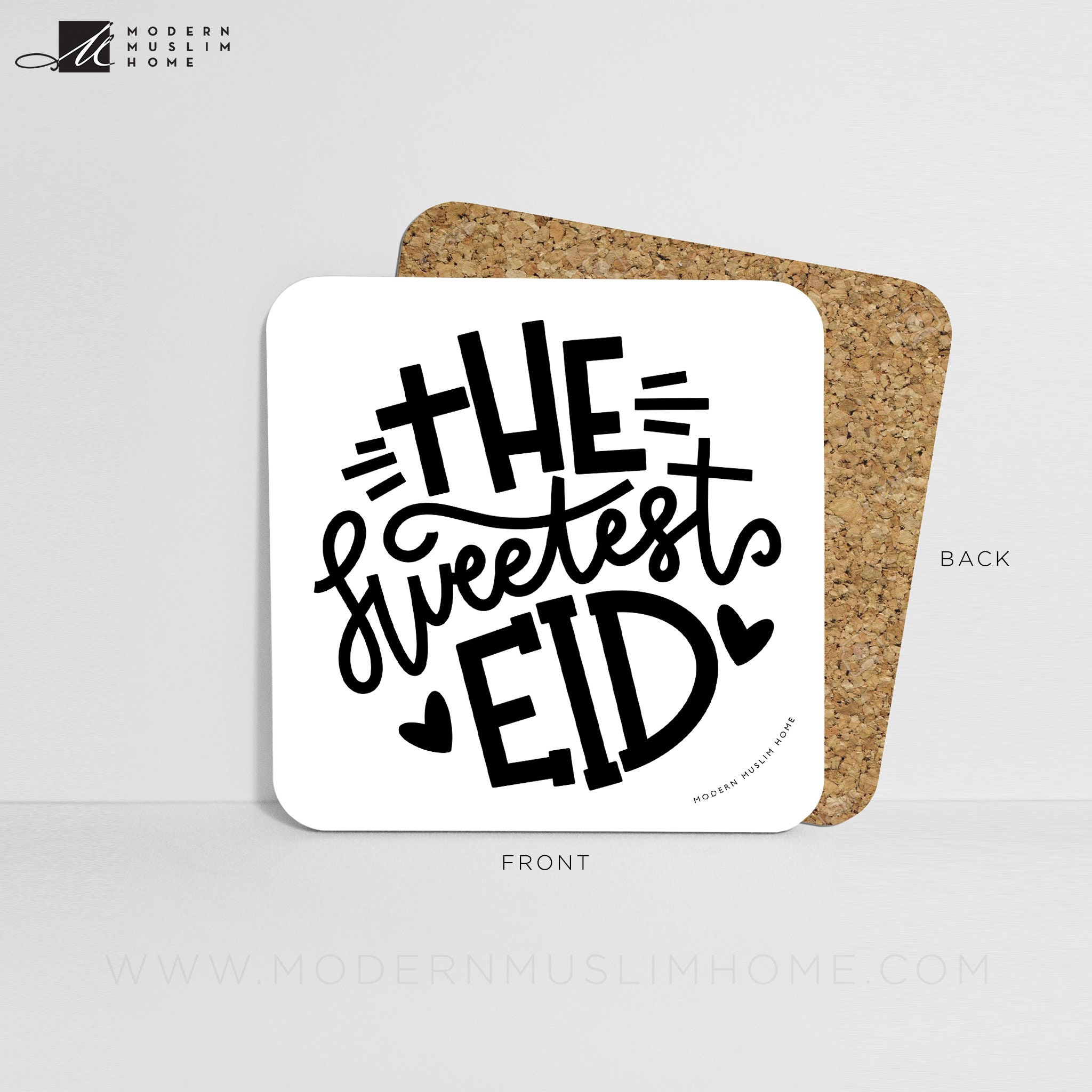 The Sweetest Eid [SET OF 4] Coasters, Islamic Coasters, Muslim Ramadan ...