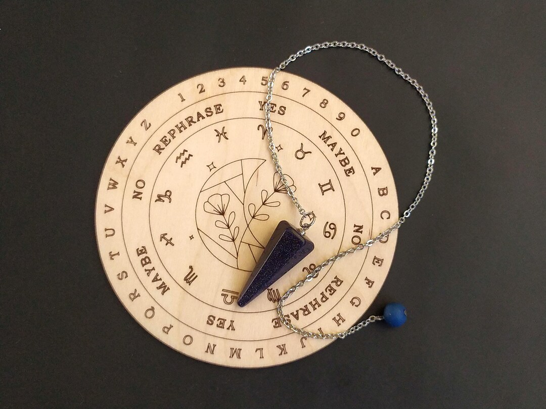 Pendulum Moon Board With Crystal - Etsy