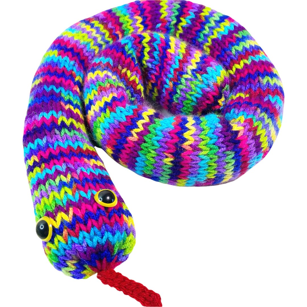 Knit Snake Gift Amigurumi Stuffed Snake Toy Knit Stuffed - Etsy