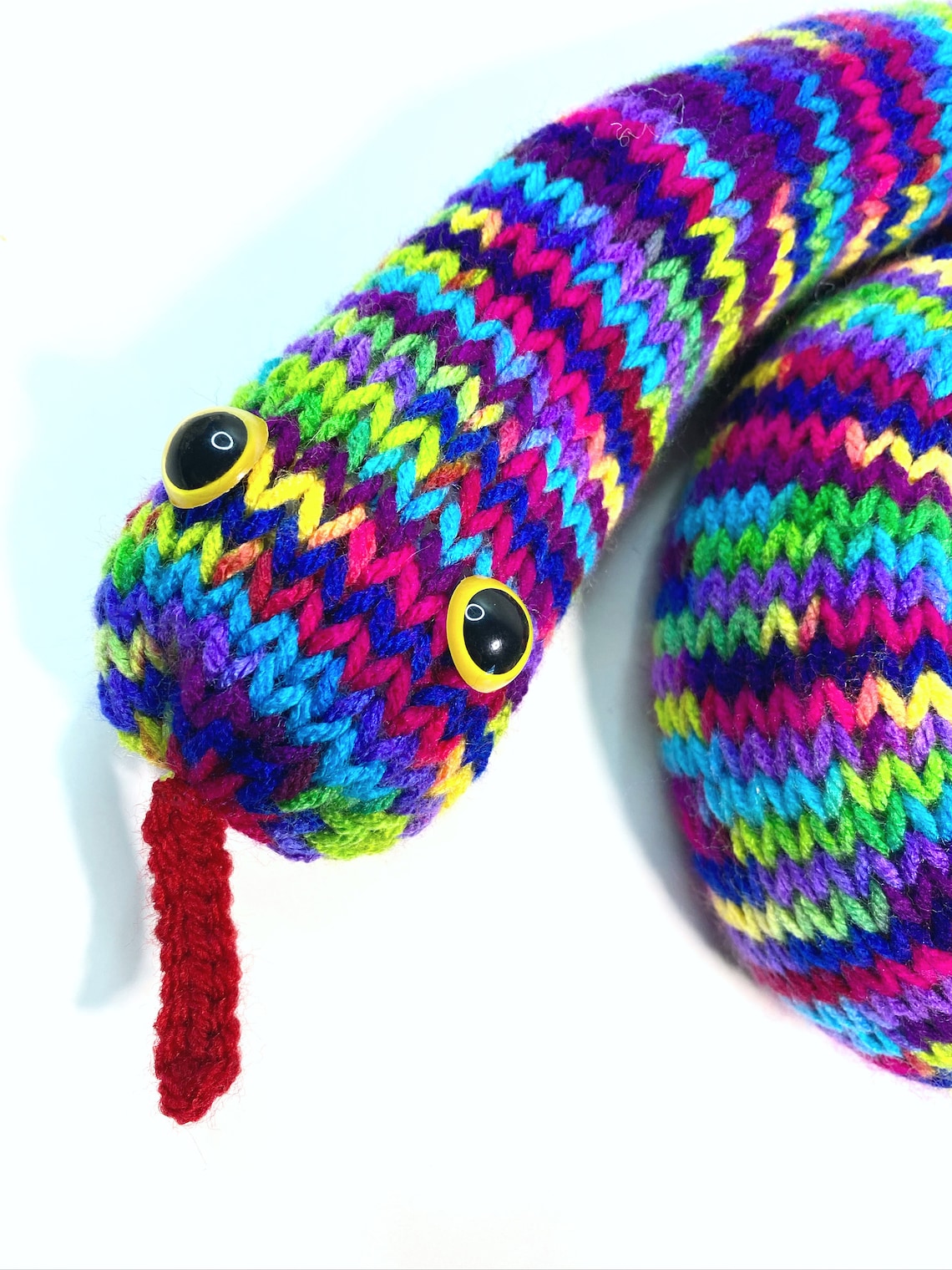 Knit Snake Gift Amigurumi stuffed snake toy Knit stuffed | Etsy