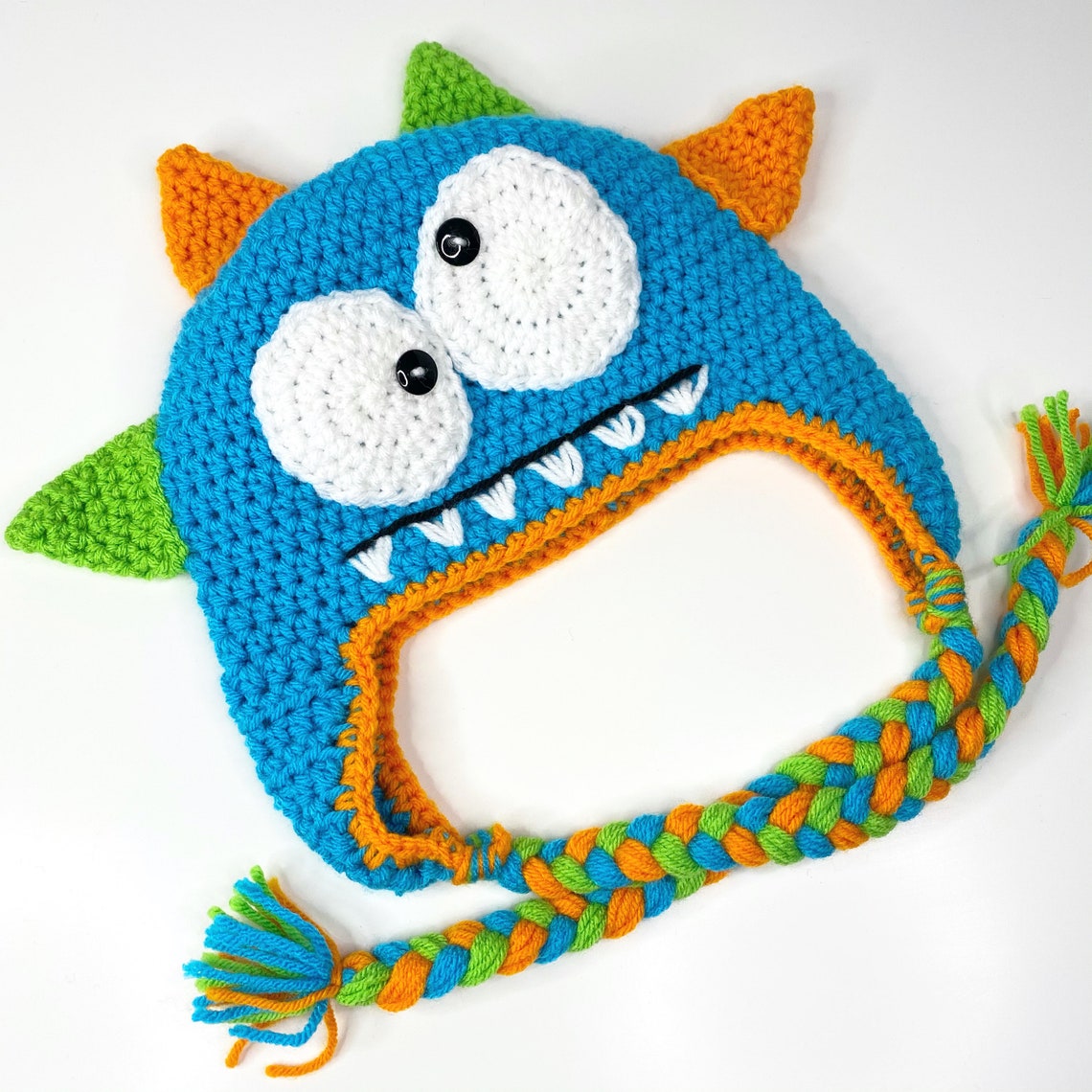 Crochet PATTERN ONLY Crochet Monster Beanie With or Without - Etsy