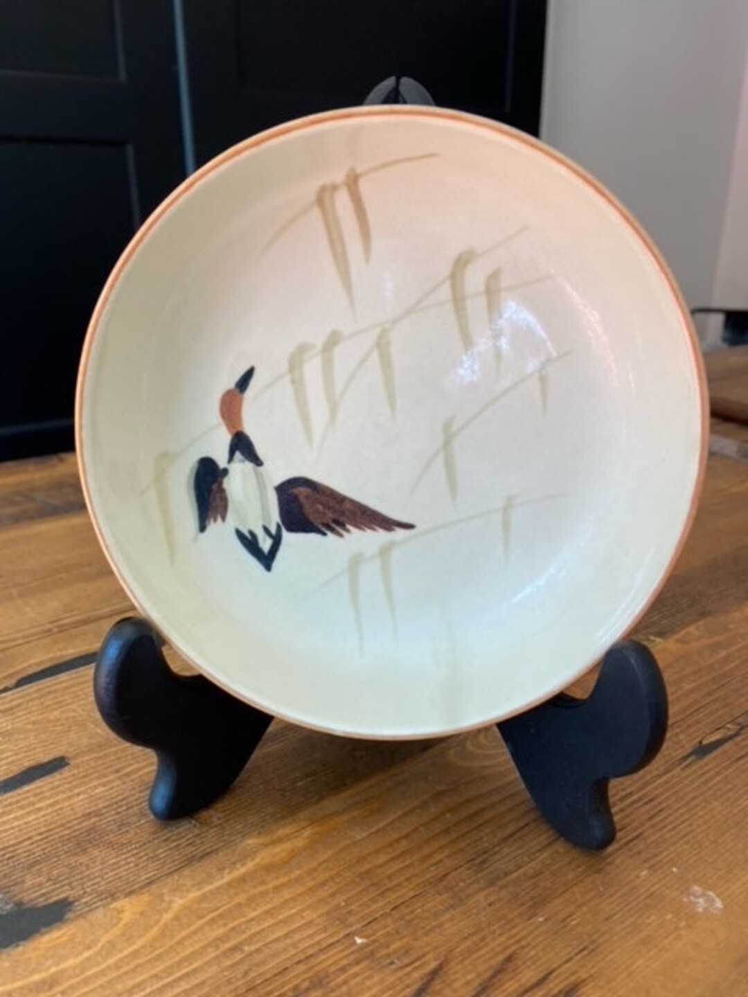 Vintage Red Wing Pottery Small Dish With Glazed Duck Design - Etsy