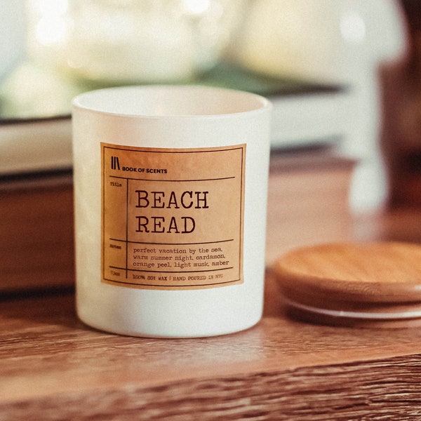 Book Scented Candle - Etsy