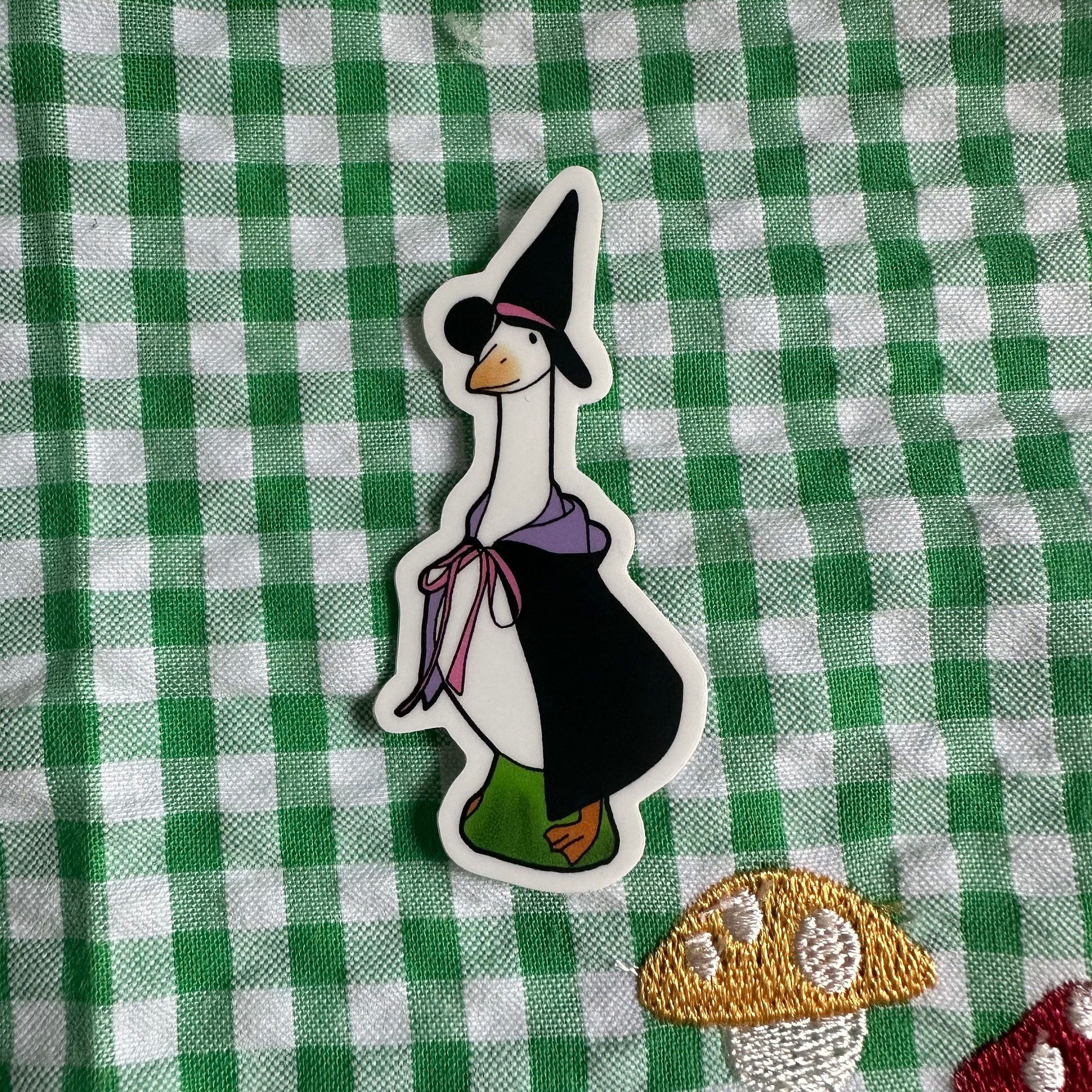 Nostalgic Porch Goose//witch Sticker WATERPROOF - Etsy