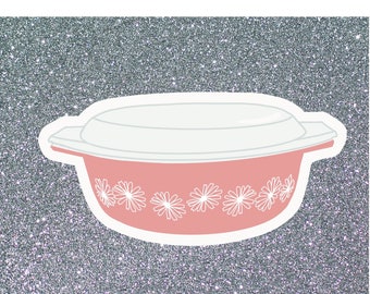 Pyrex Pink Daisy - Etsy