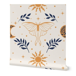 Gold and Cream Wallpaper Celestial - Etsy