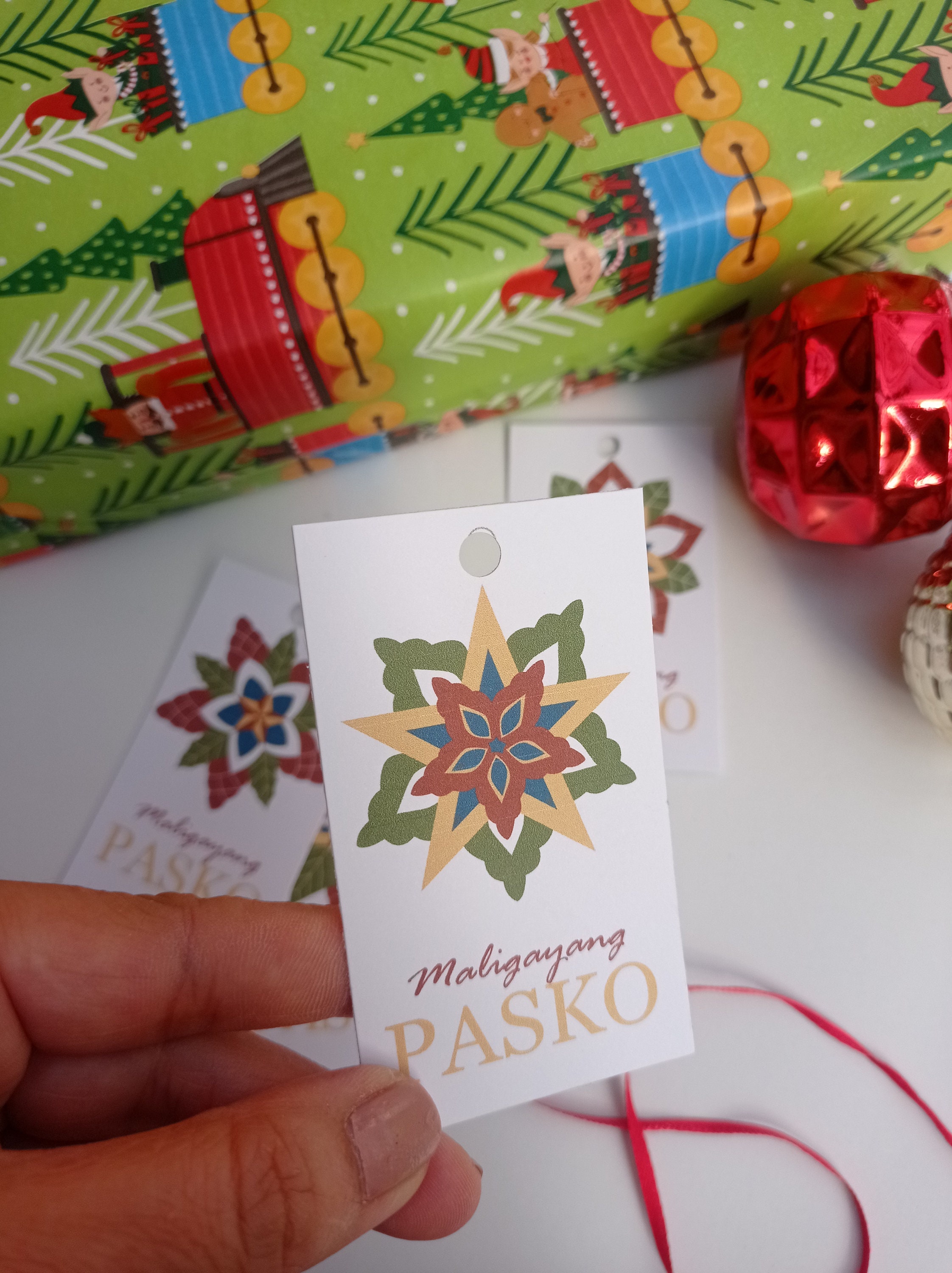 Maligayang Pasko Christmas Gift Tags, Philippine Christmas Gift Tag ...