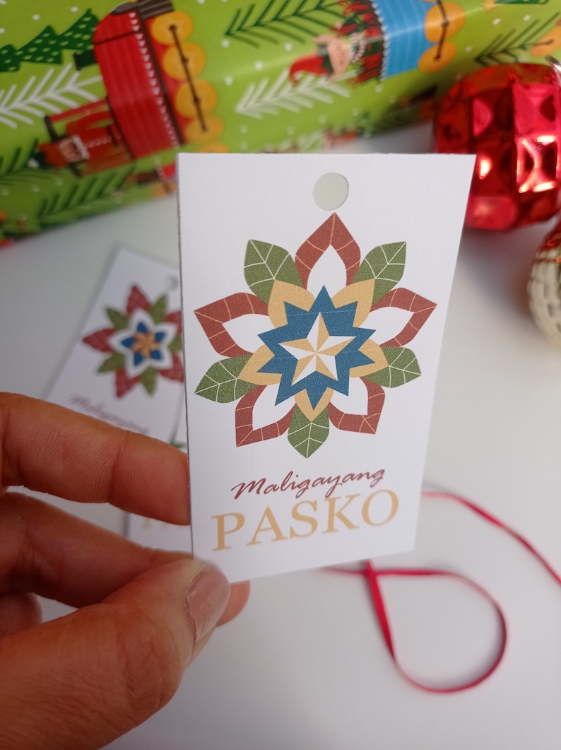 Maligayang Pasko Christmas Gift Tags, Philippine Christmas Gift Tag ...