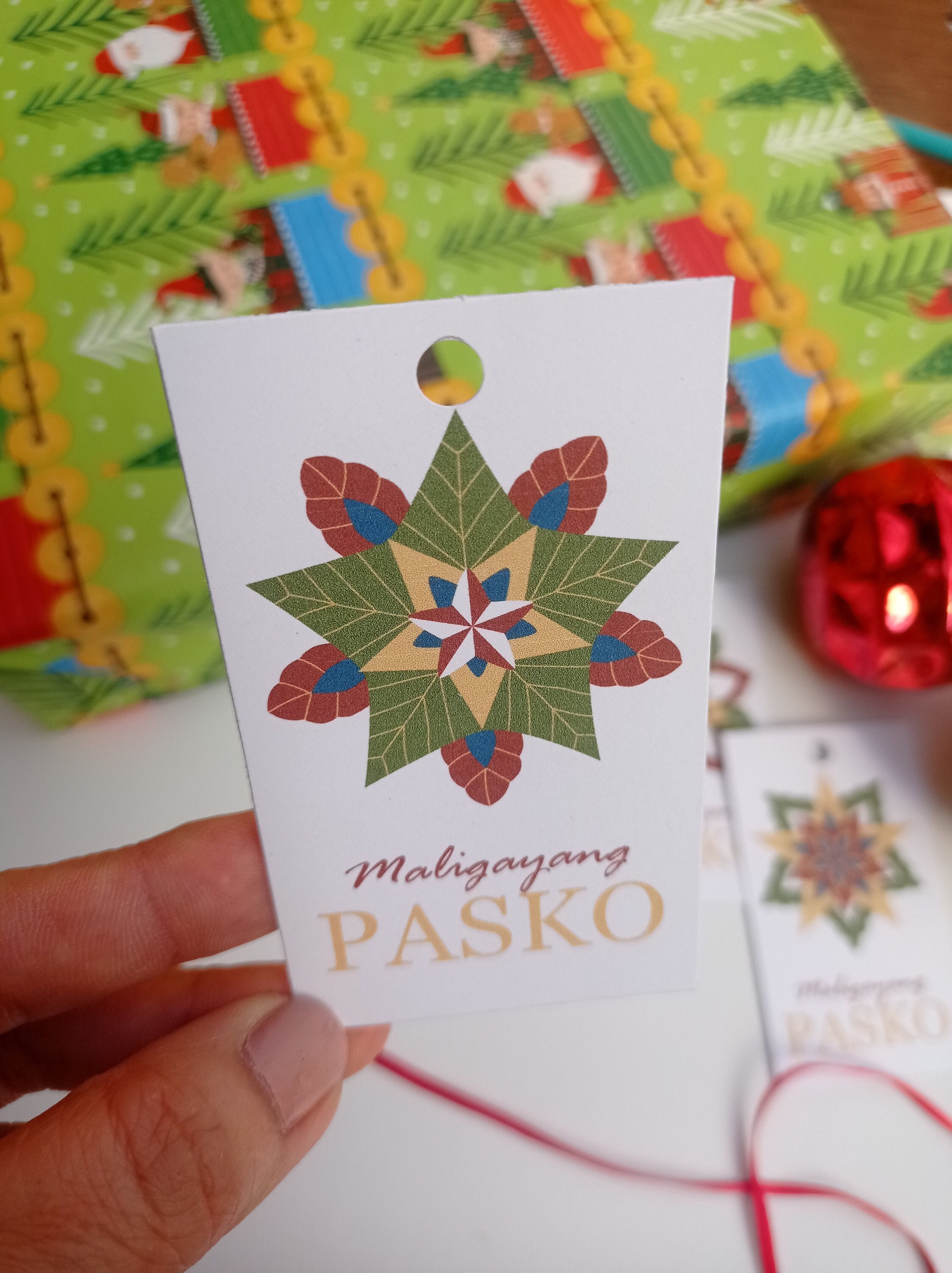 Maligayang Pasko Christmas Gift Tags, Philippine Christmas Gift Tag ...