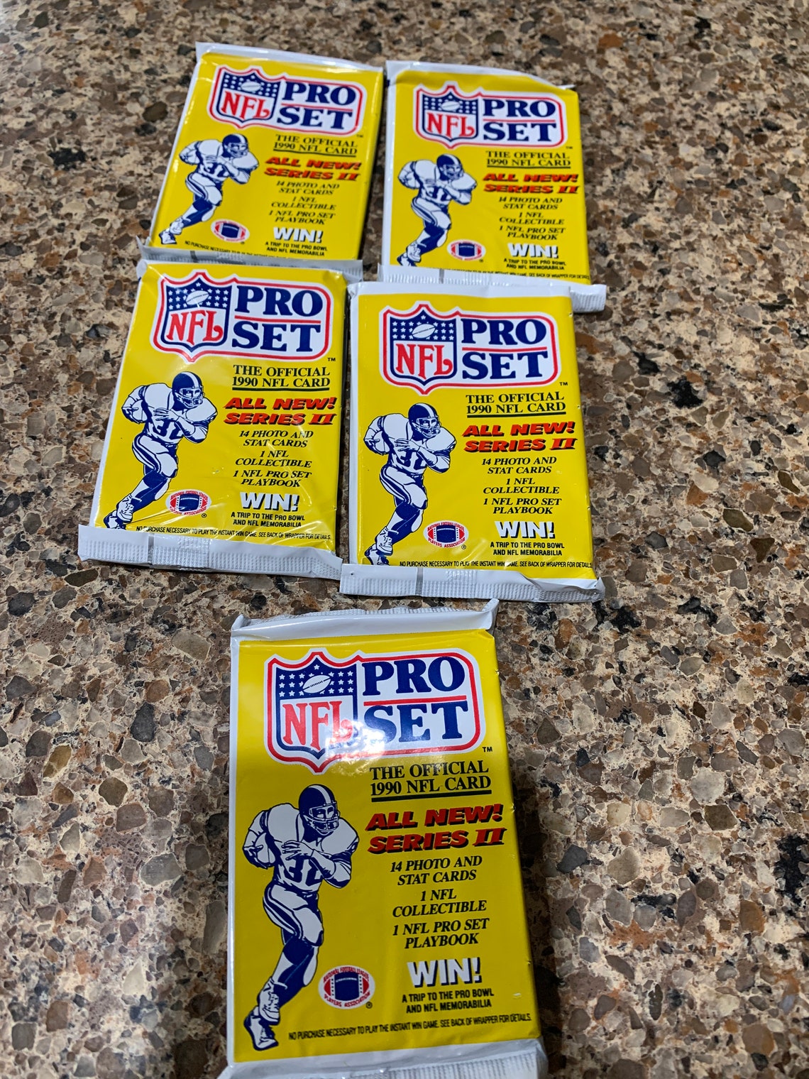 1990 Pro Set Series 2 Football Wax Pack Lot of 5 Packs - Etsy