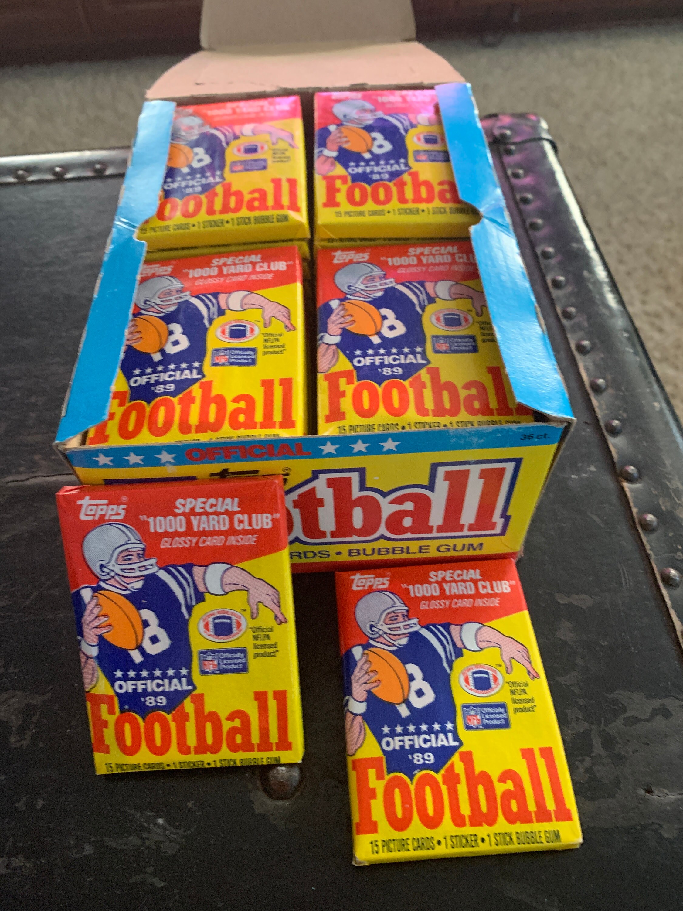 1989 Topps Football (1) ONE WAX PACK From One Box - Etsy