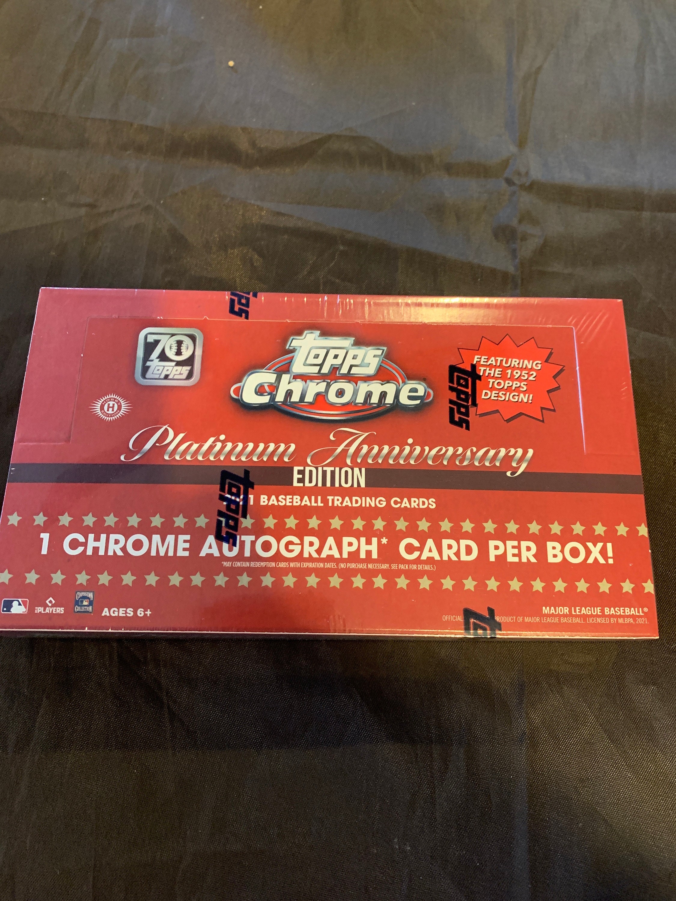2021 Topps Chrome Platinum Anniversary Baseball Hobby Box Factory ...