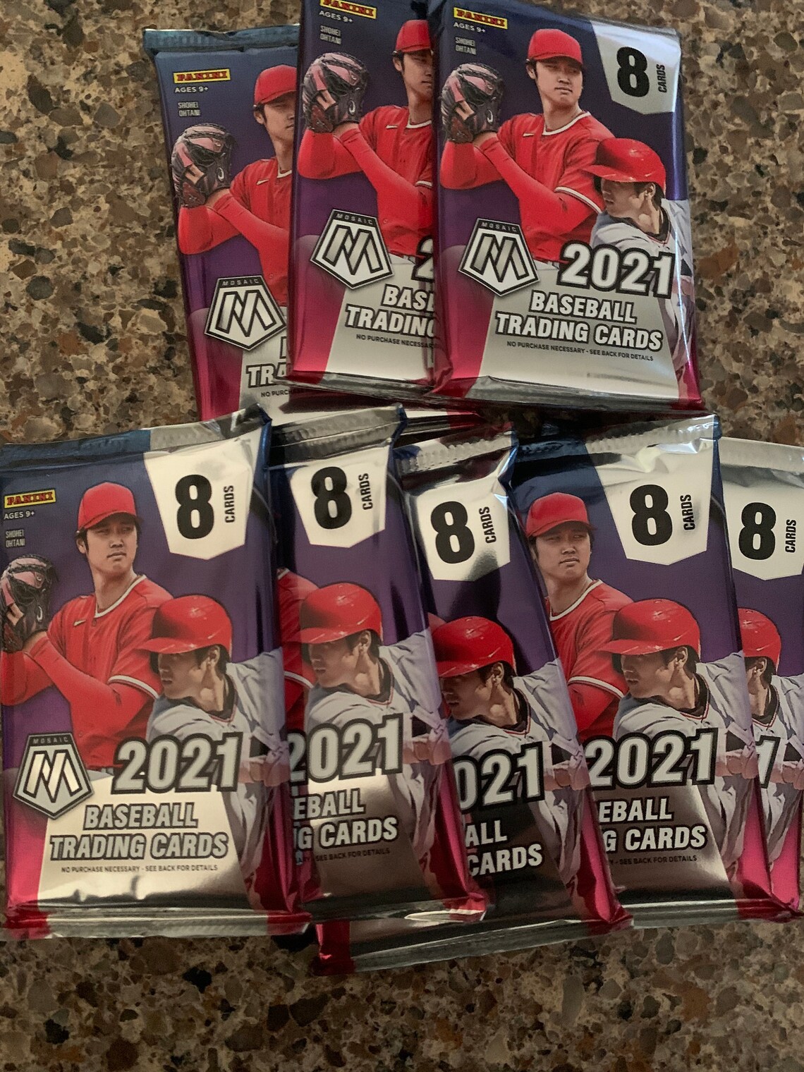 2021 Panini Mosaic Baseball Mega Pack (reactive Blue Parallels!) ( 1 ...