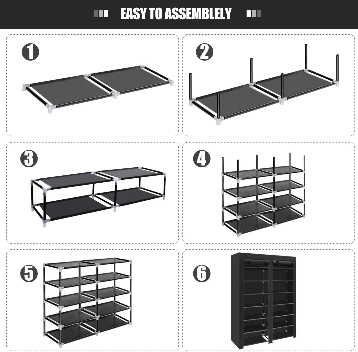 14 Tier Shoe Rack Water Proof and Dust Proof, Double Layer - Etsy