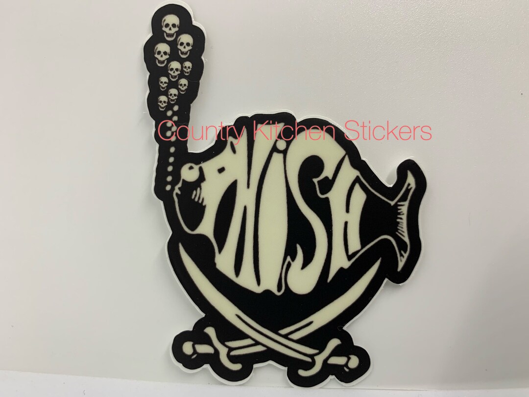 Jolly Roger Pirate Flag Phish Sticker Water Bottle Laptop - Etsy